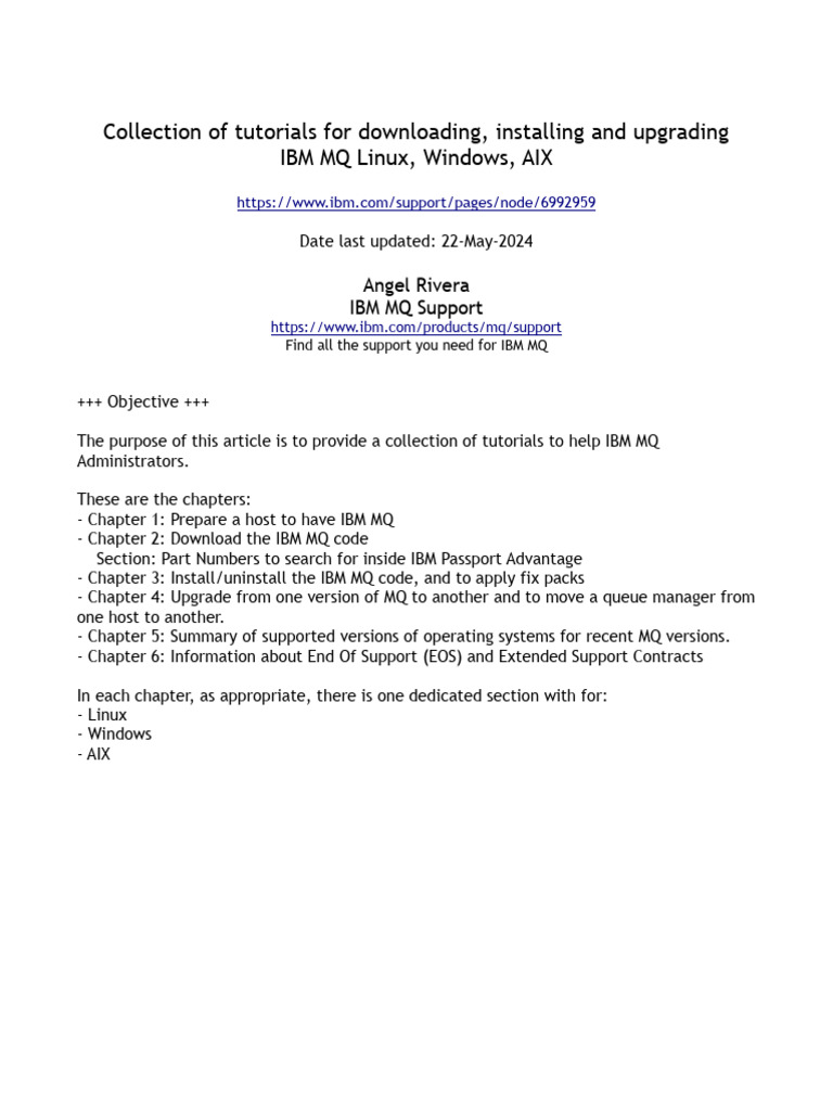 IBM MQ Installation and Upgrade Guide | PDF | Microsoft Windows | Linux