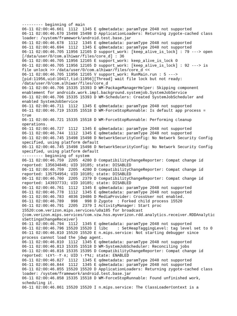 Log Cat 1749596446522 | PDF | Computing Platforms | Operating System ...