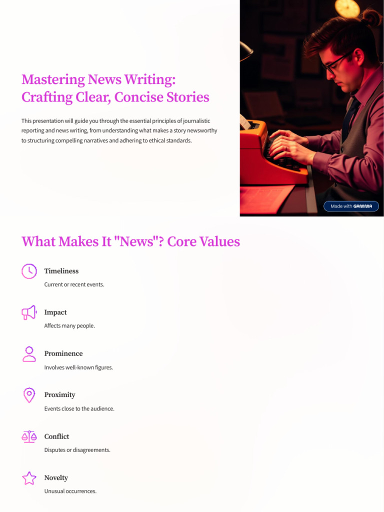 Mastering Clear News Writing | PDF | News | Cognition