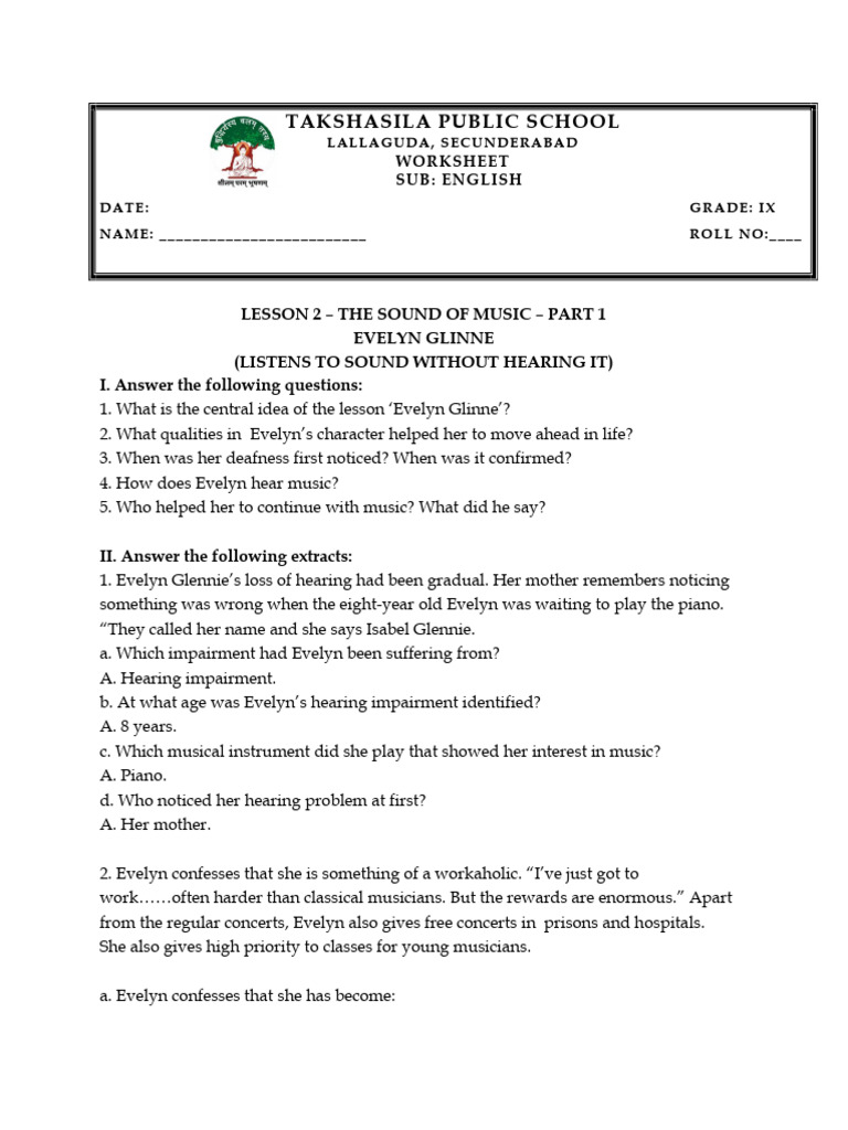 1750648892std Ix English Worksheet Lesson 2 | PDF