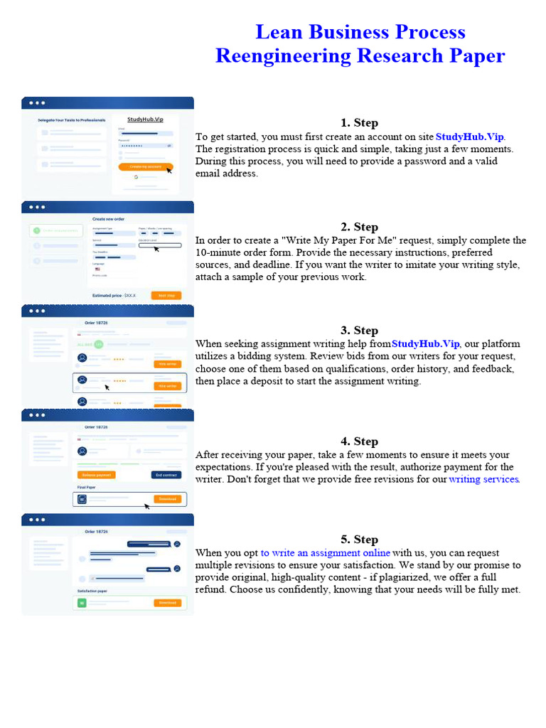 Lean Business Process Reengineering Research Paper | PDF | Virginia ...