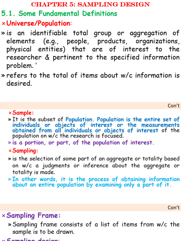 BRM 5 | PDF | Sampling (Statistics) | Stratified Sampling