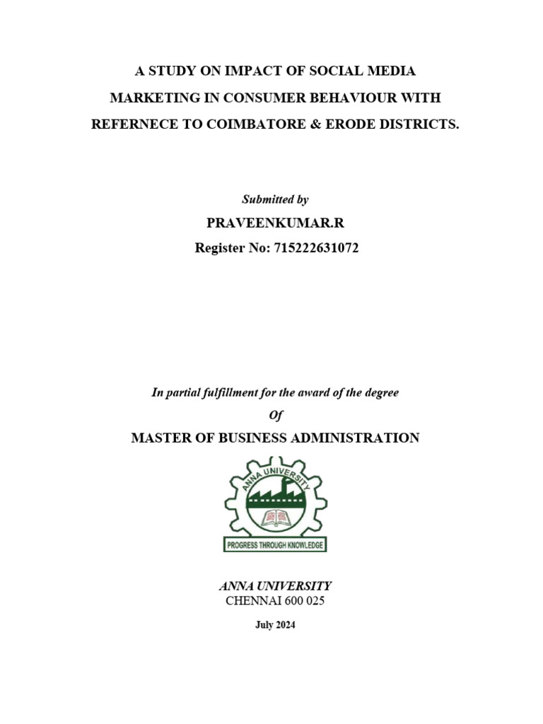 Praveen.r Final Project | PDF | Social Media Marketing | Statistics