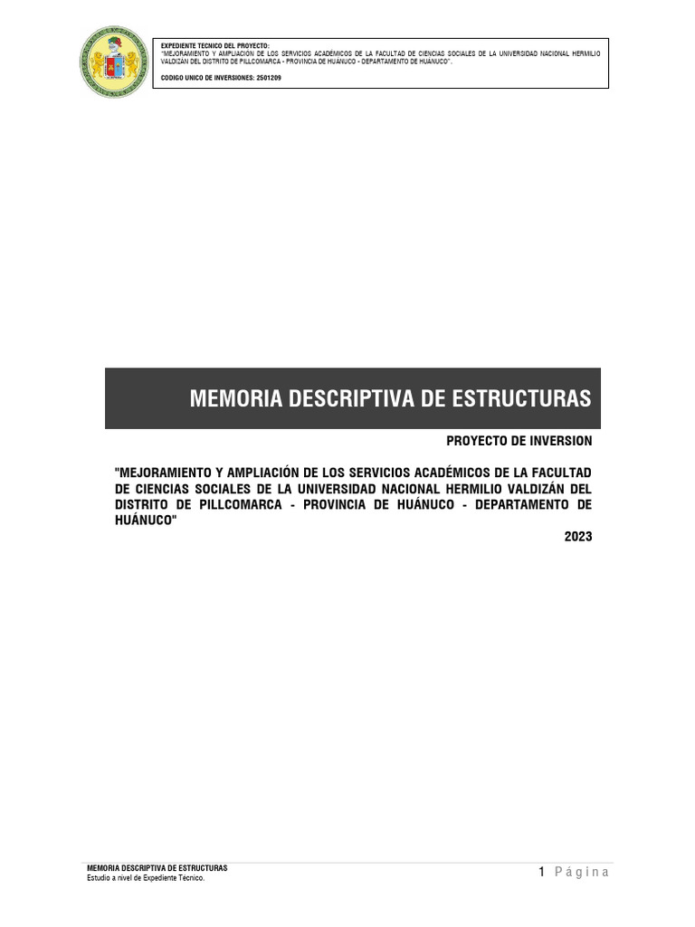 CSG XXX XXX MEN ZZZ 002 MemoriaDescriptivaEstructura | PDF | Olas ...