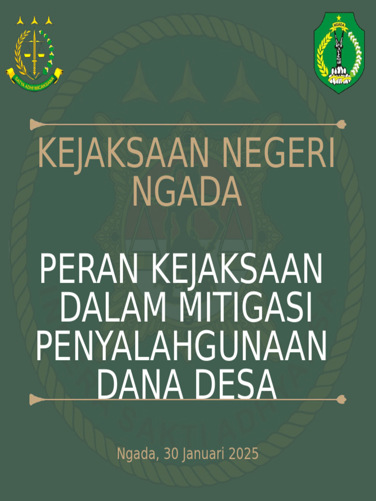 Ppt Jaga Desa New | PDF