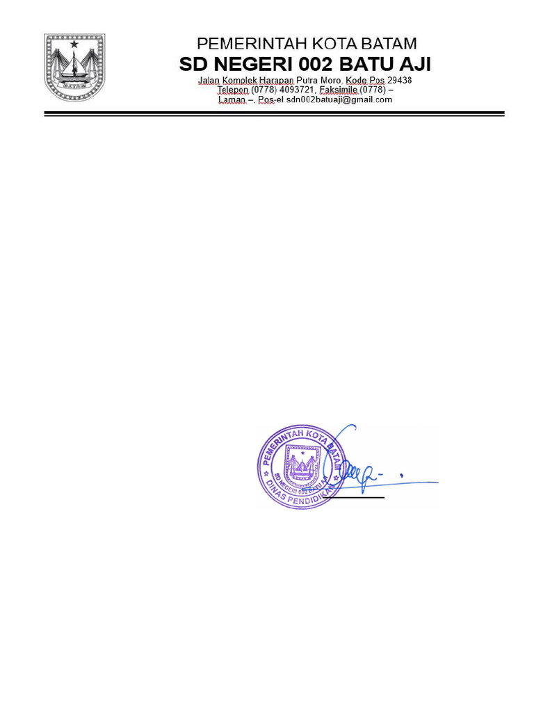 Undangan Upacara HUT RI Ke-79 SDN 002 | PDF