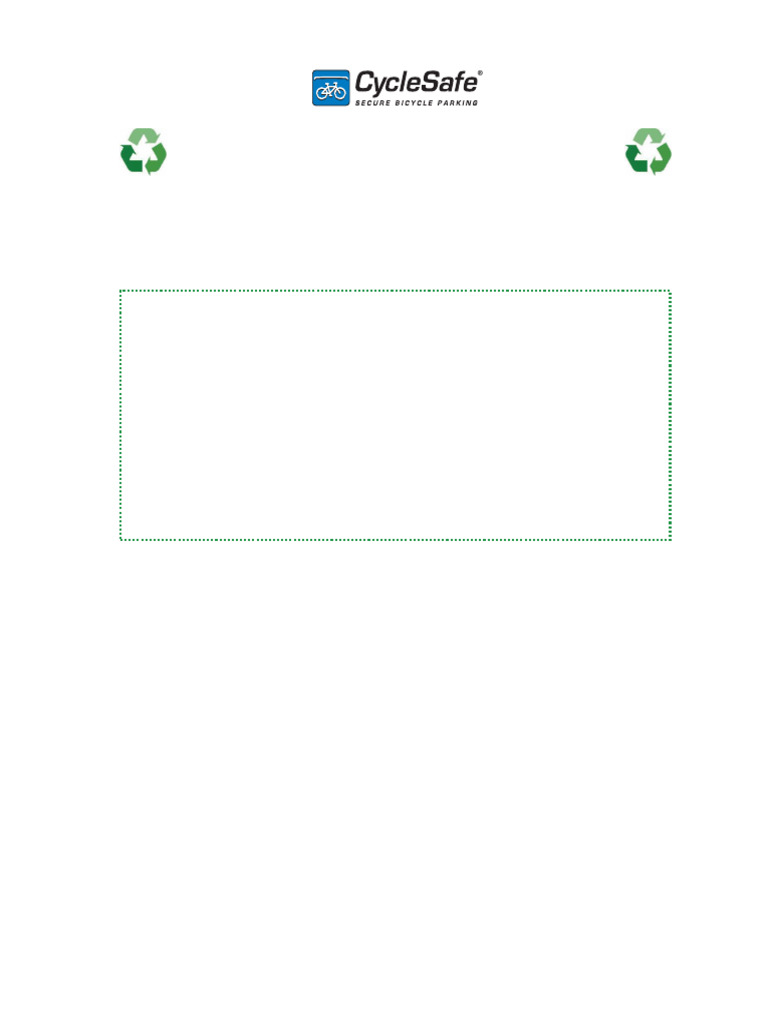 Cyclesafe Recycled Material Statement | PDF | Recycling | Economy And ...