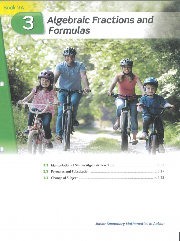 Ch3 Algebraic Fractions and Formulas | PDF