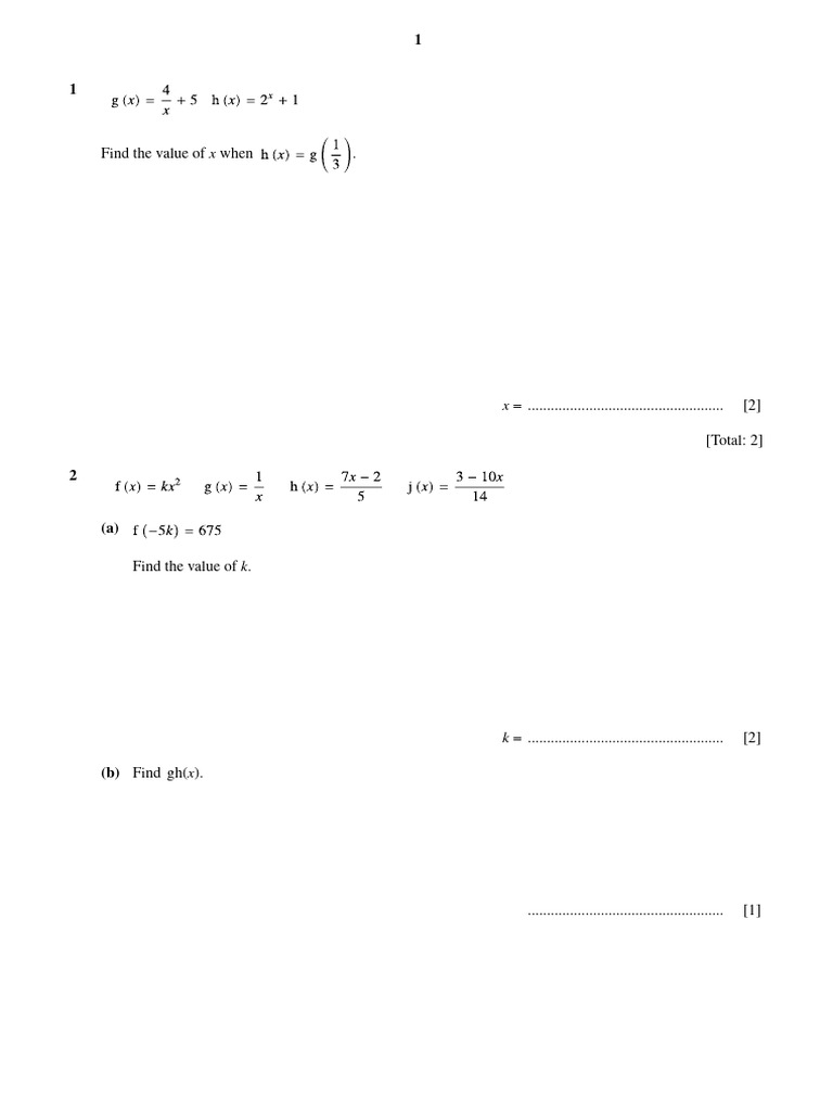 Maths G9 Function & Sequences-Qp | PDF | Mathematics | Mathematical Analysis