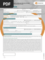Formulario Afiliacion Compensar Empresa | PDF