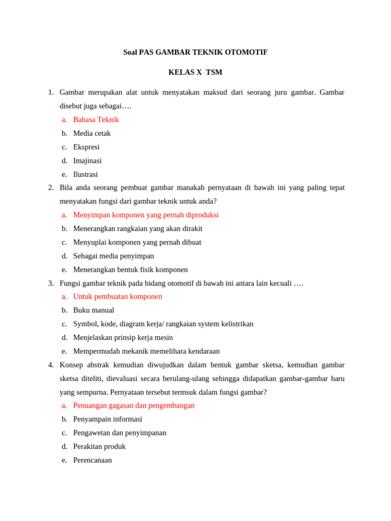 Soal GT SMT 2 | PDF