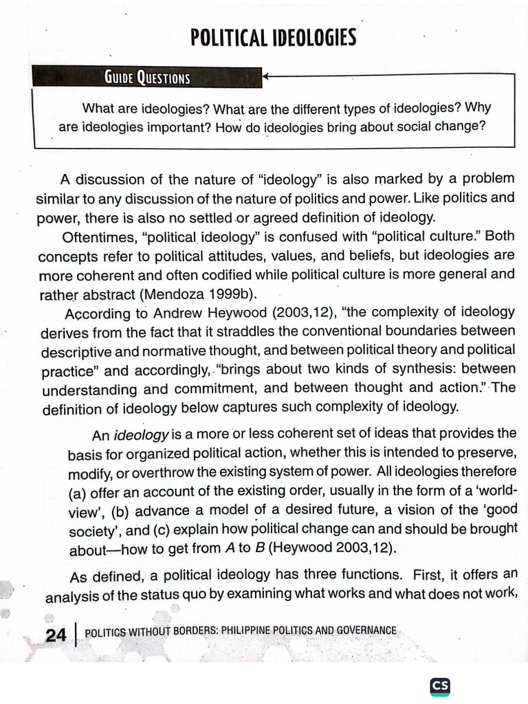 Lesson 4 Political Ideologies | PDF