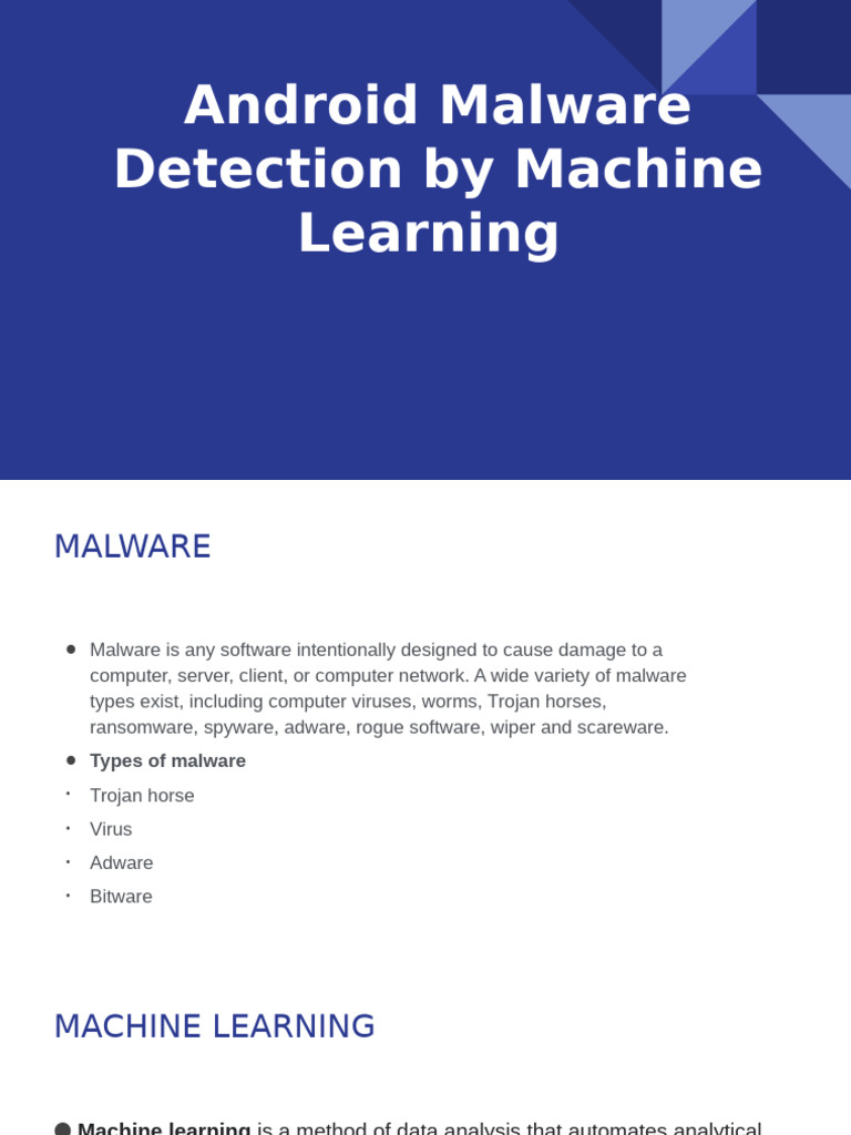 Android Malware Detection | PDF | Support Vector Machine | Machine Learning