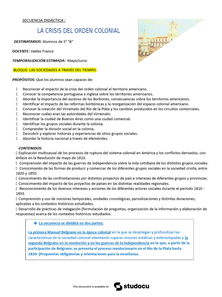 La Crisis Del Orden Colonial | PDF | Imperio español | España