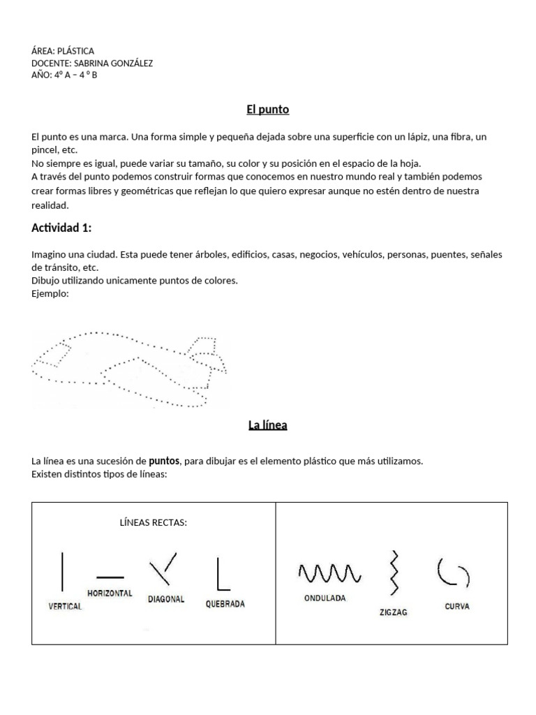 2 El Punto y Línea Recta | PDF