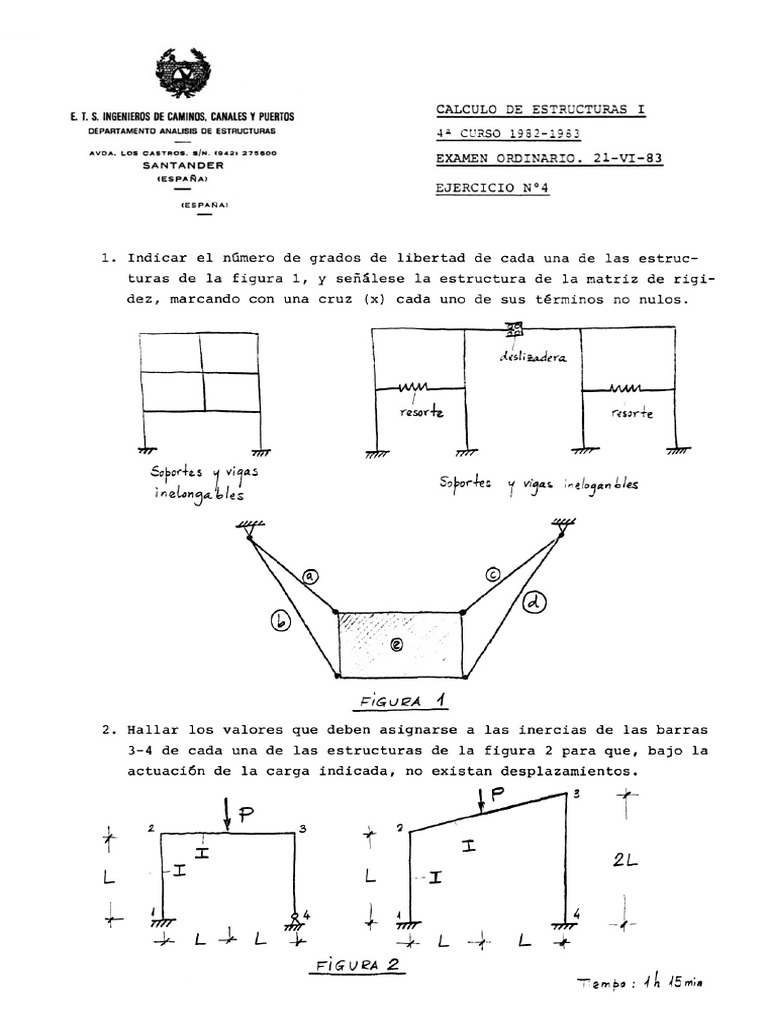CE 1983-06-21 Examen Ordinario Ejercicio 4 Enunciado Original | PDF