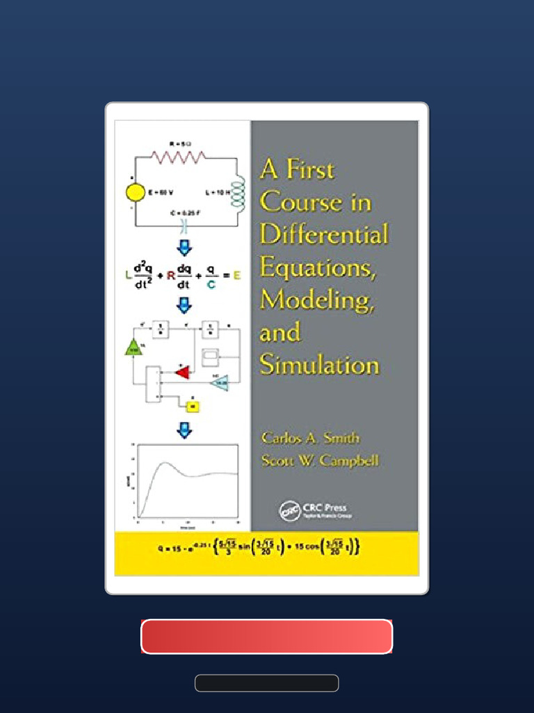 First Course in Differential Equations Modeling and Simulation 1st Smith Digital Access | PDF ...