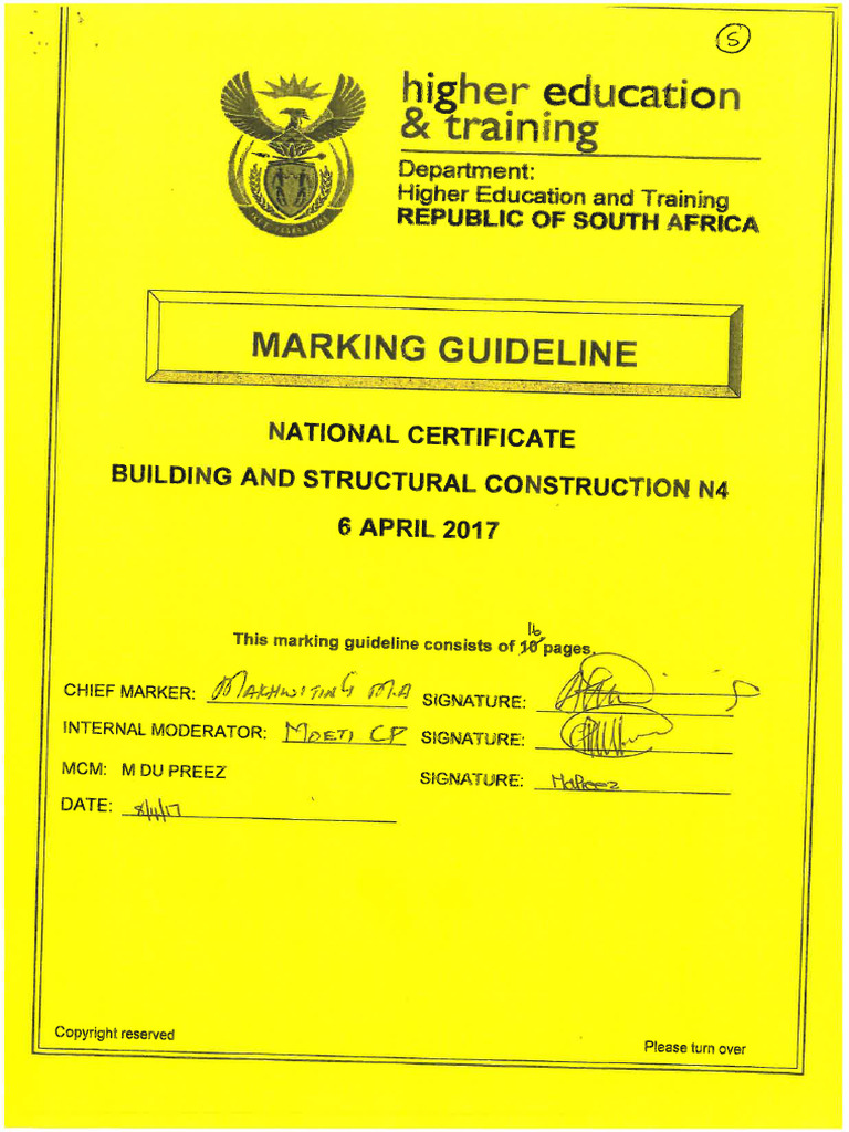 Building & Structural Construction N4 | PDF