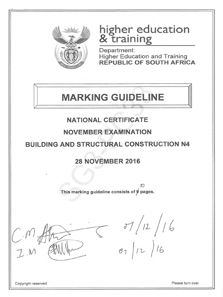 Building and Structural Construction N4 | PDF
