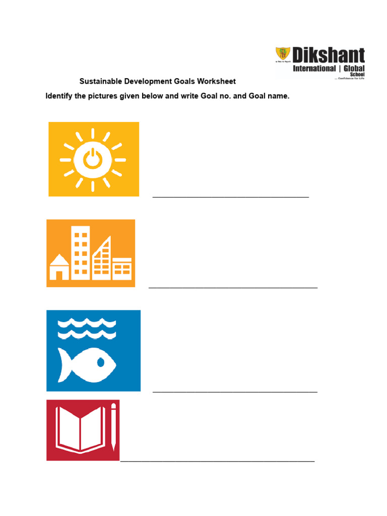 IX AI SDG Worksheet | PDF