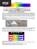VIBGYOR Colors and Wavelengths Explained | PDF