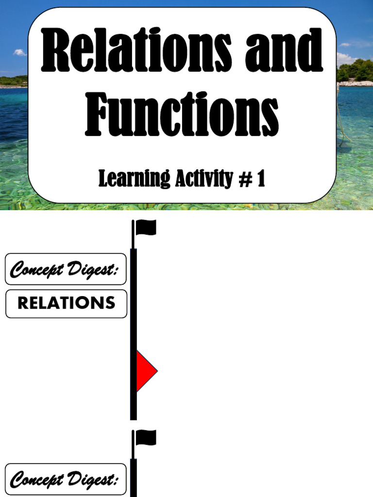 GM Q1 LA No.1 Function and Relations | PDF | Function (Mathematics) | Mathematical Analysis