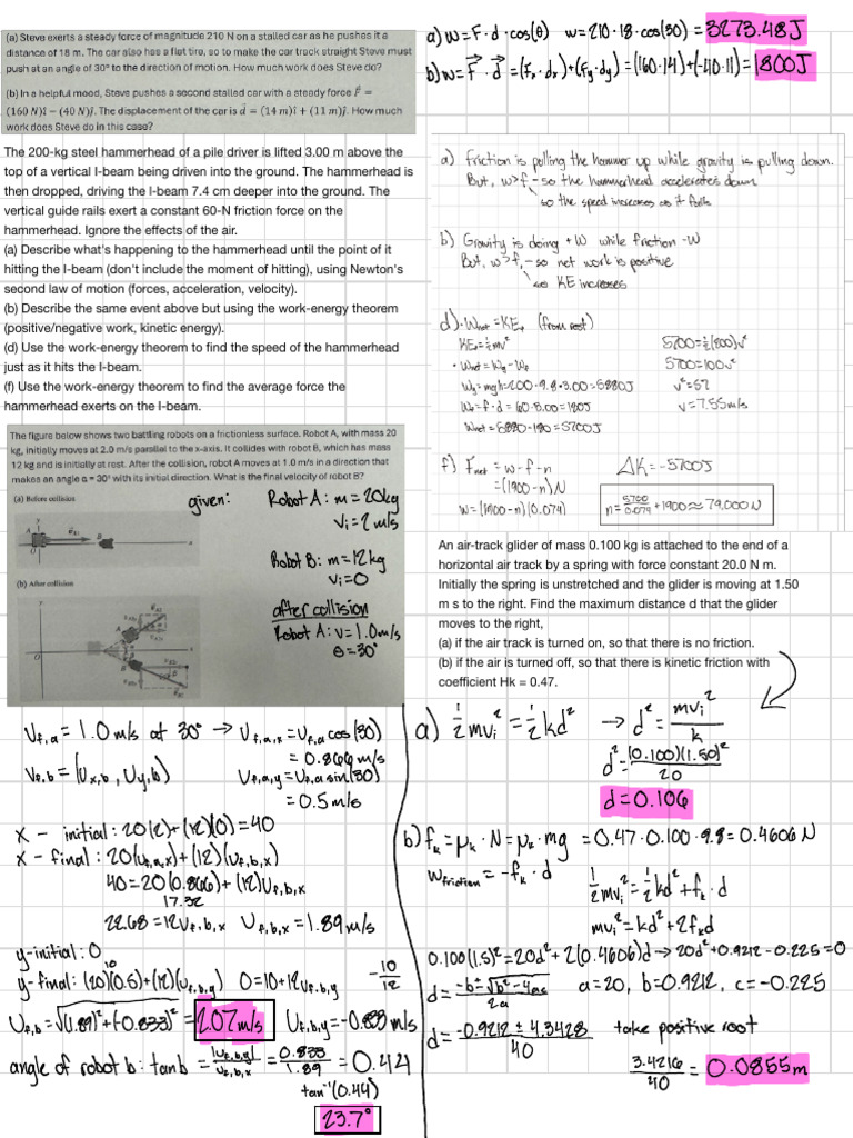 Physics Exam 3 Cheat Sheet | PDF