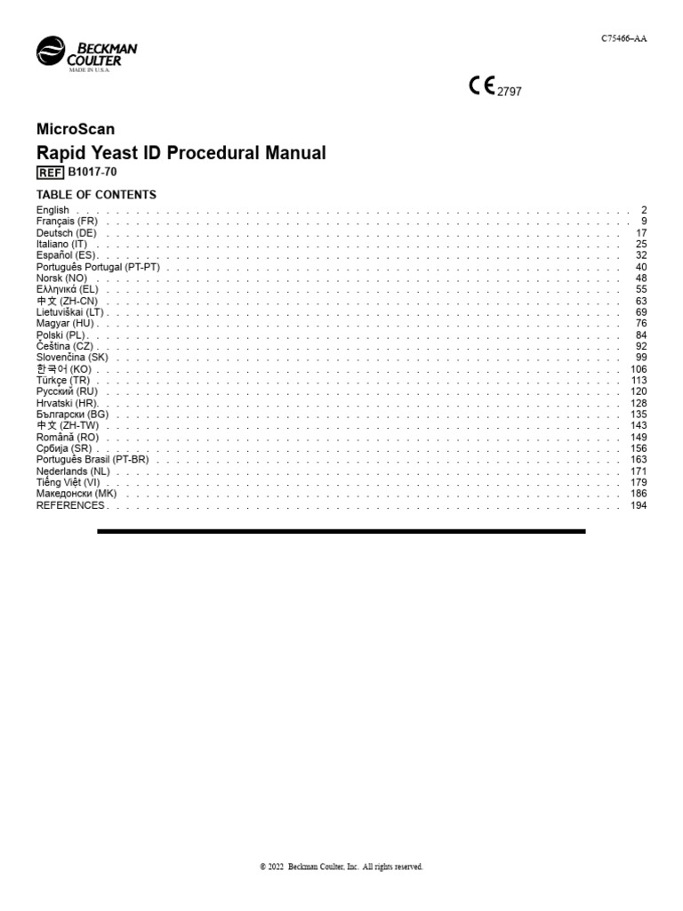 C75466AA B1017-70 (LEVADURAS) (Pag.32-39) | PDF | Medical Device ...