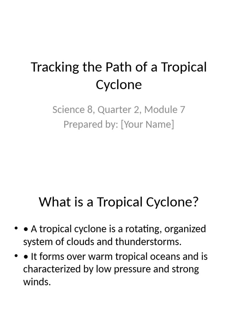Tracking Tropical Cyclone | PDF