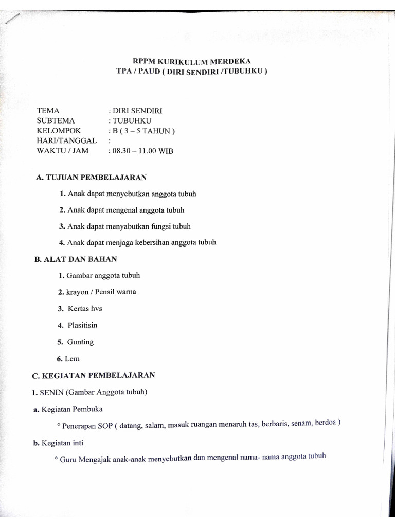 RPPM Kurikulum | PDF