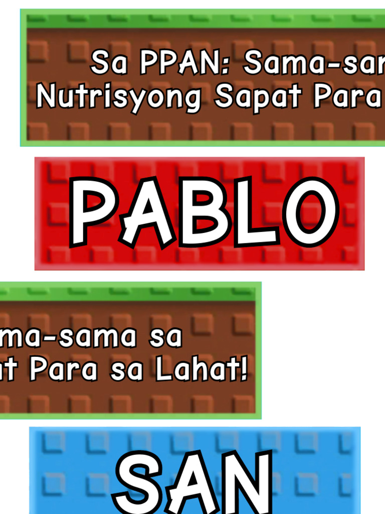 Sa PPAN Sama-Sama Sa Nutrisyong Sapat para Sa Lahat! PDF | PDF