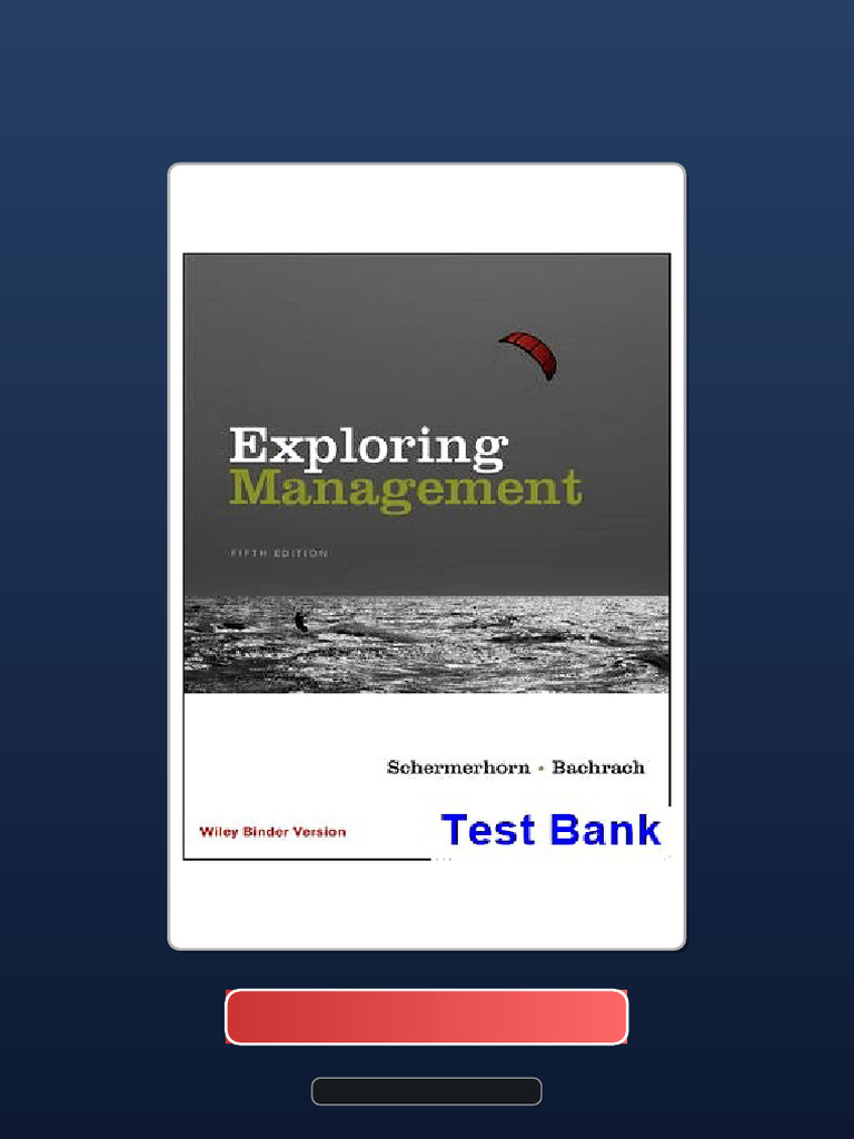 Exploring Management 5th Edition Schermerhorn Digital Access | PDF ...
