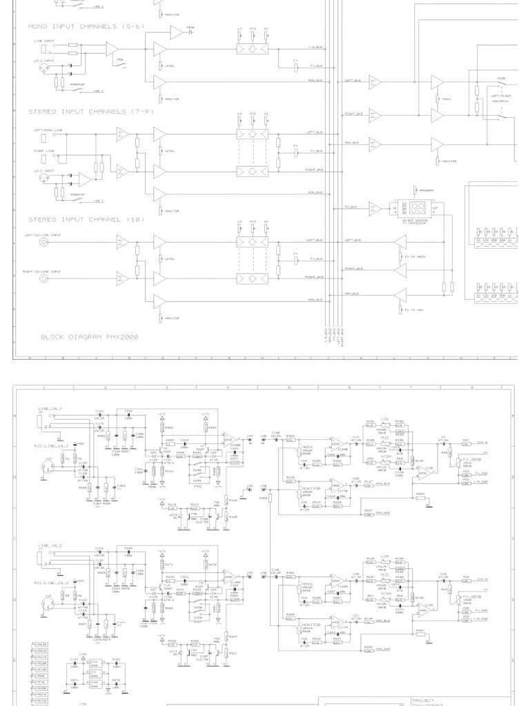 Behringer PMX 2000 Schematics | PDF