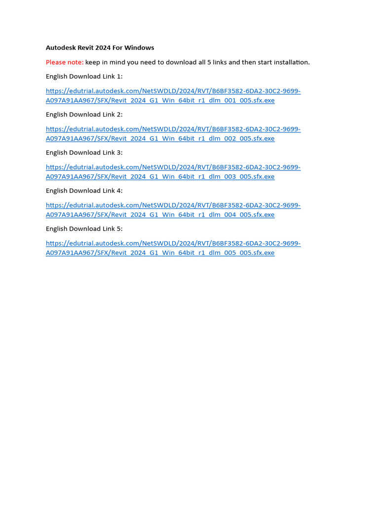 91765-Autodesk Revit 2024 For Windows | PDF