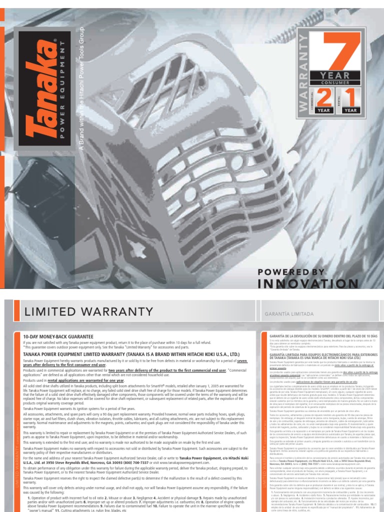 Tanaka Catalog 2011 | PDF | Machines | Manmade Materials