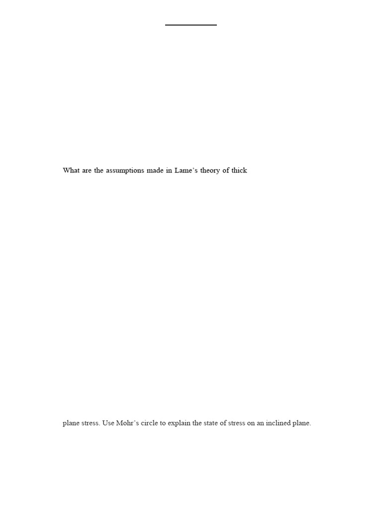 Assignment SM II | PDF | Stress (Mechanics) | Beam (Structure)