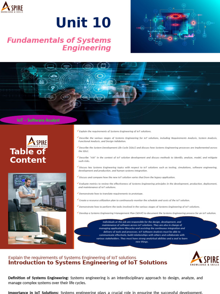 ISA 10 - Fundamentals of Systems Engineering | PDF | Systems Engineering | Risk