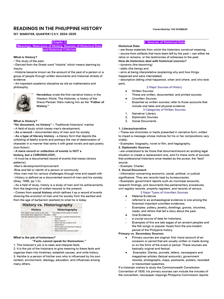 Philippine History Poster Making Guide | PDF