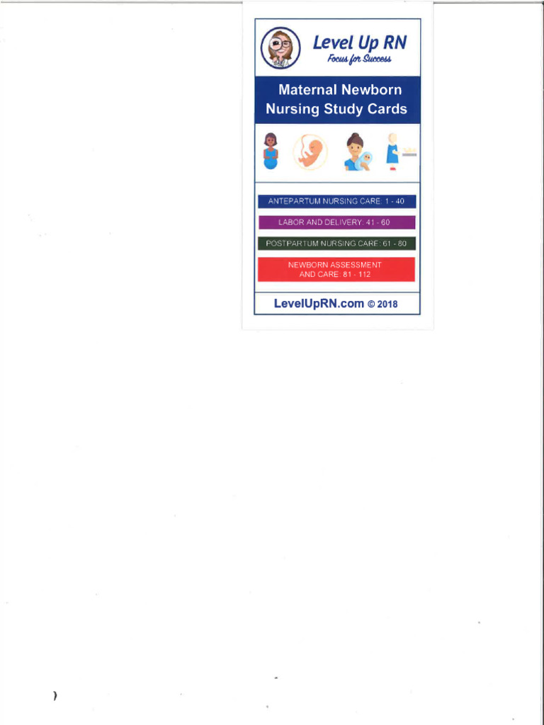 ATI Maternal Newborn Cards | PDF
