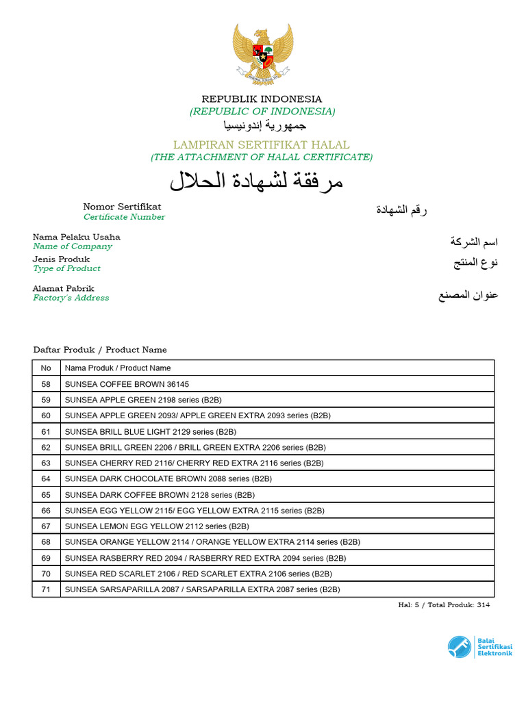 Halal BPJPH Pewarna-6 | PDF