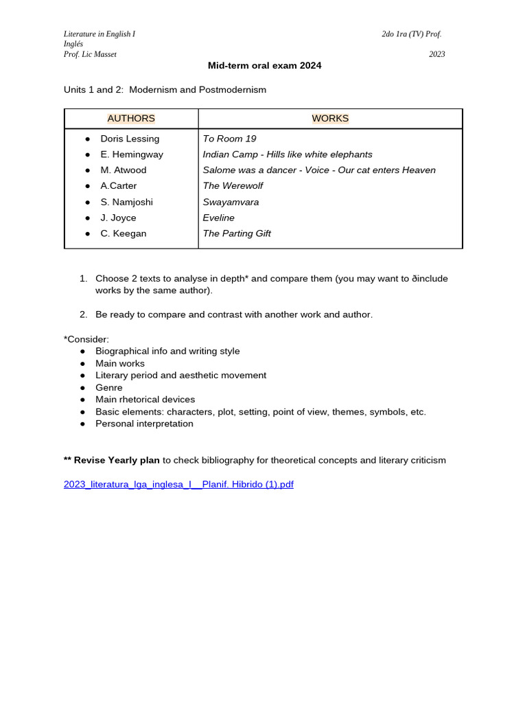 Rounding-Up (Mid-Term Exam) Lit 1 | PDF