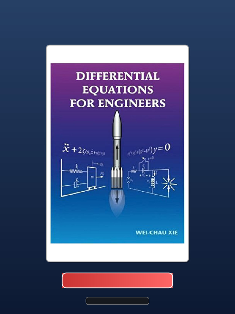 Differential Equations For Engineers 1st Xie Digital Access | PDF | Science | Multiple Choice