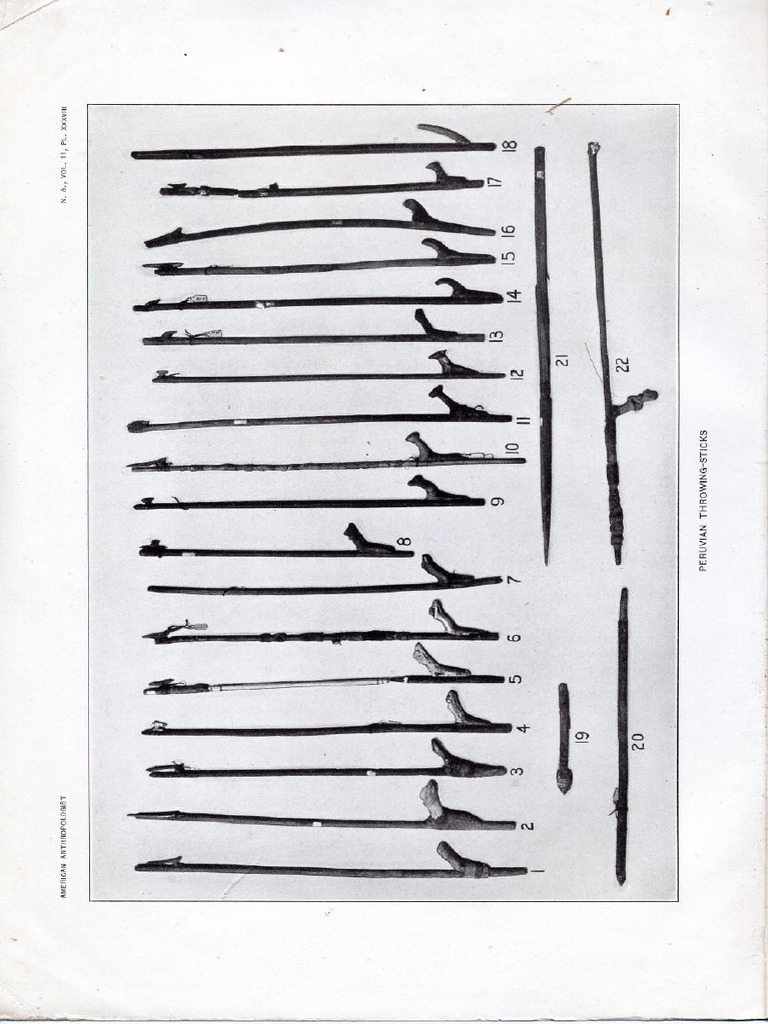 Max Uhle - Peruvian Throwing Sticks | PDF