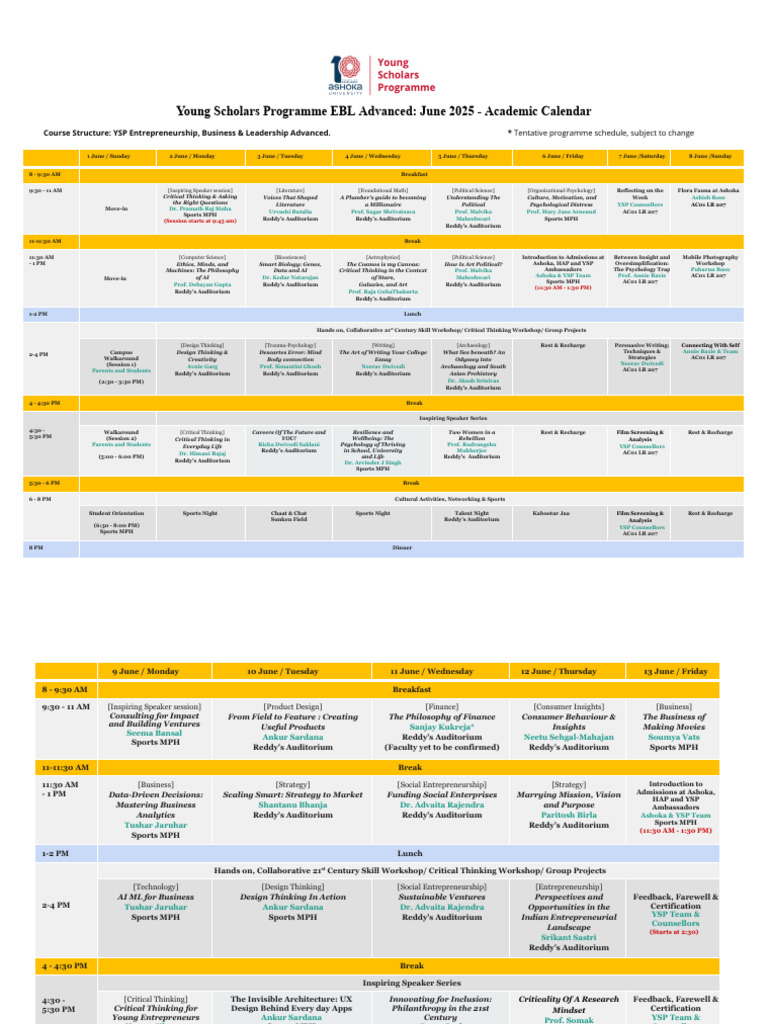 June 2025 - YSP EBL Advanced With Abstracts | PDF | Artificial Intelligence | Intelligence (AI ...