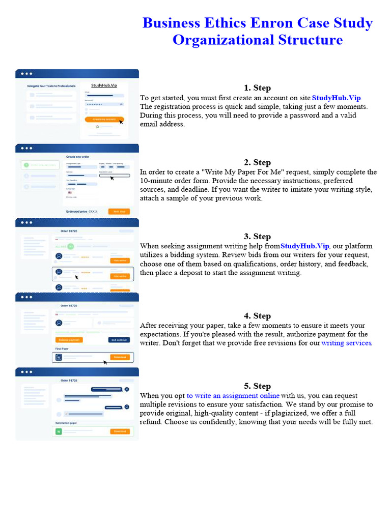 Business Ethics Enron Case Study Organizational Structure | PDF ...