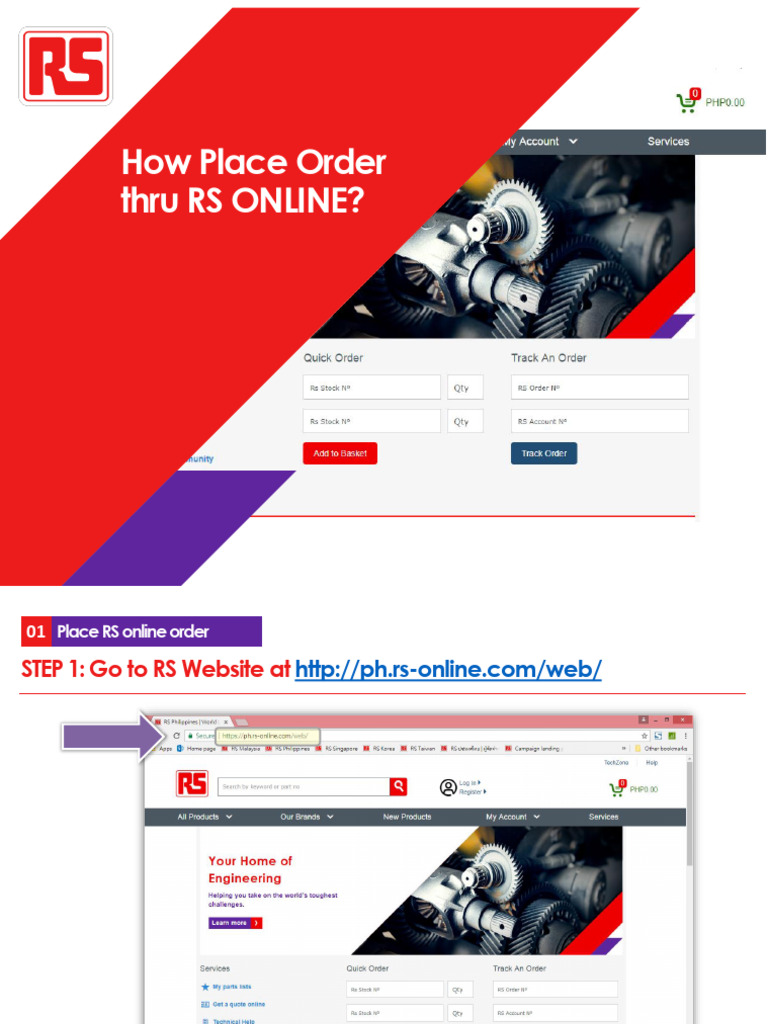 Guide On How To Order Thru Rs Online | PDF