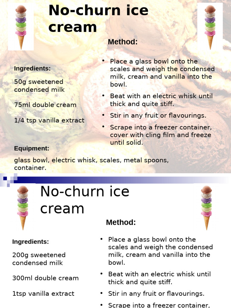 No Churn Ice Cream | PDF