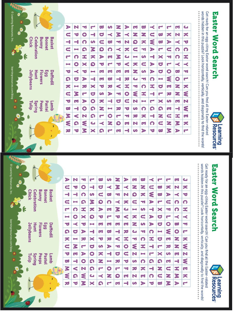 Easter Wordsearch | PDF