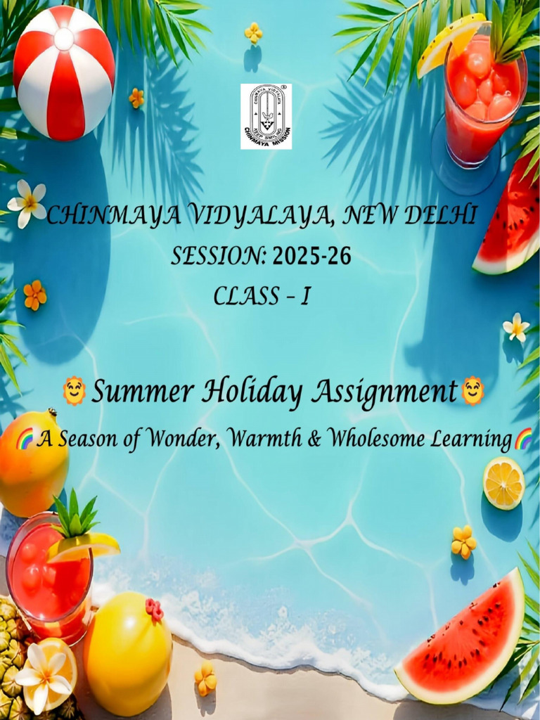 Summer Holiday Assignment 2025-26 | PDF | Mathematics | Shape
