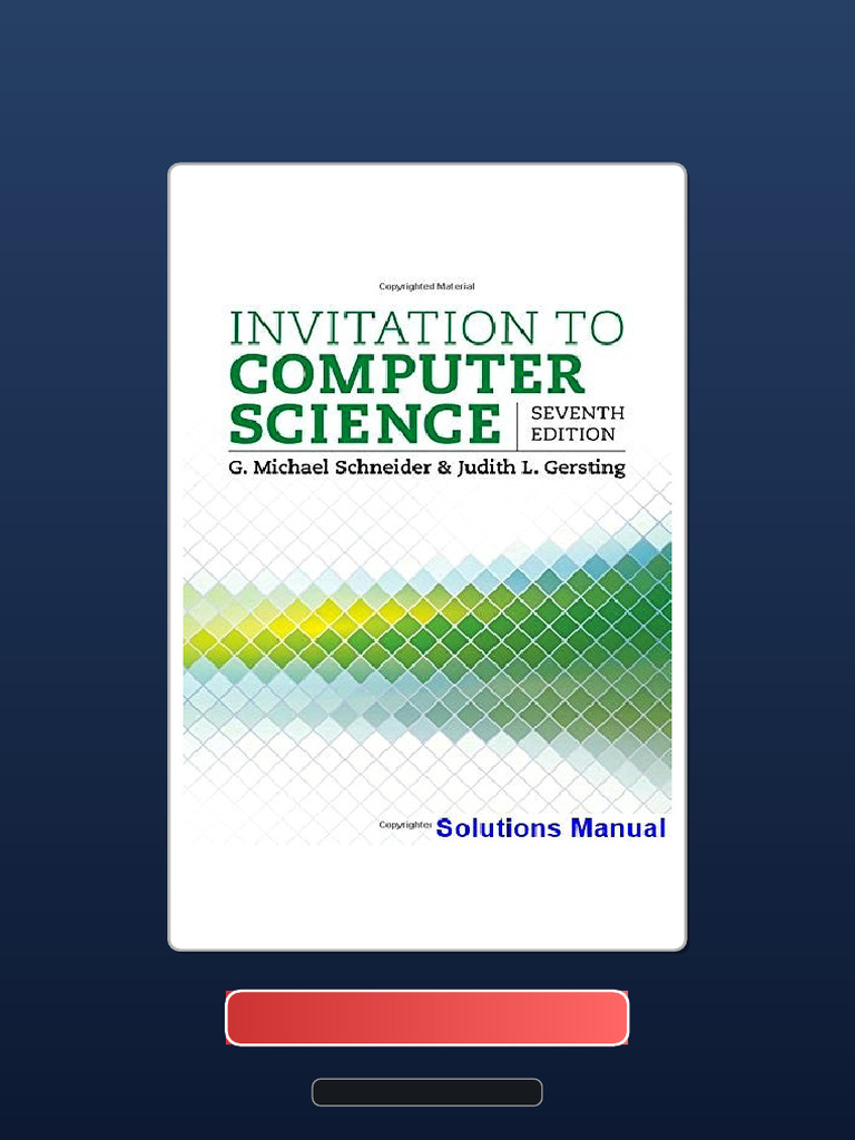 Invitation To Computer Science 7th Edition Schneider Digital Access | PDF | Science | Multiple ...